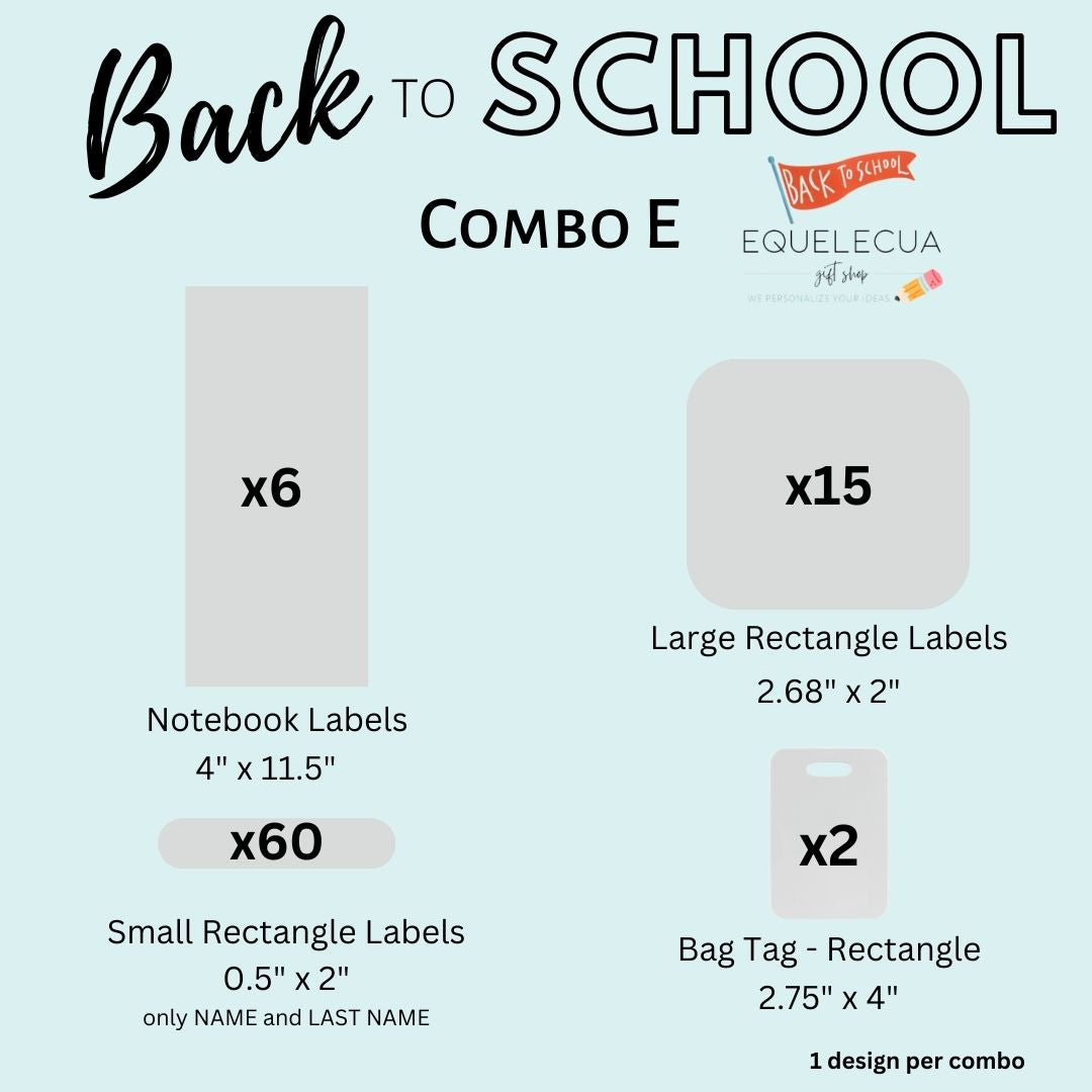 Back to school combos and labels – shopequelecua